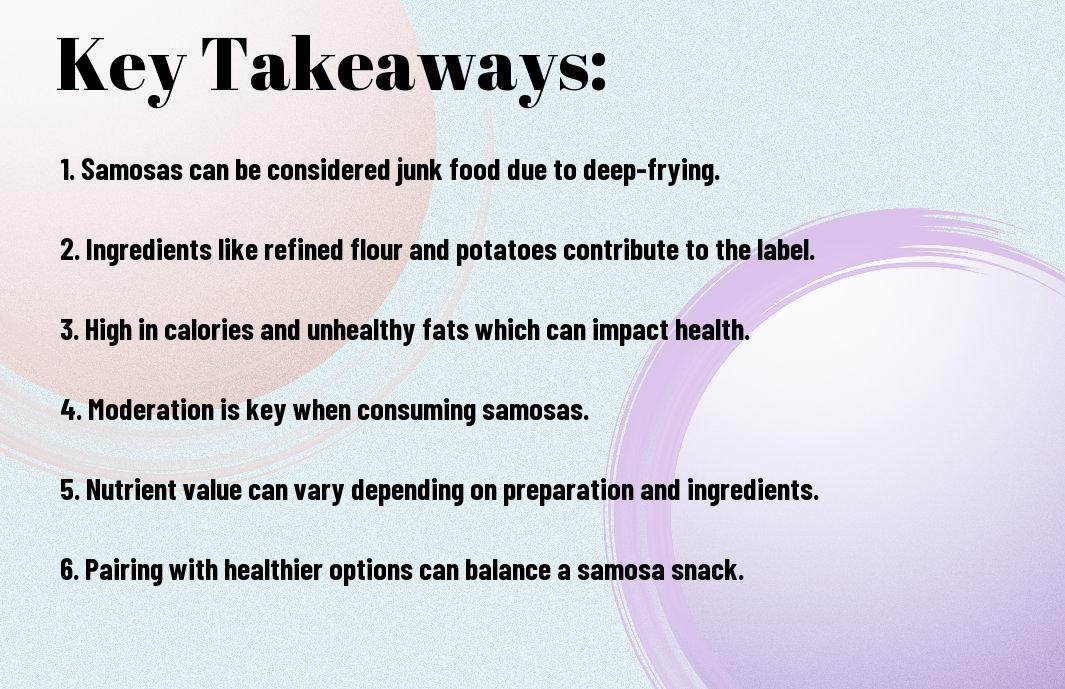 Is Samosa Junk Food Tastes Of Health UK