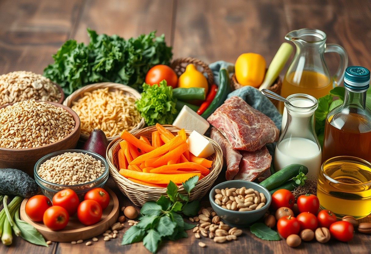 What are the 6 main foods - Tastes of Health UK